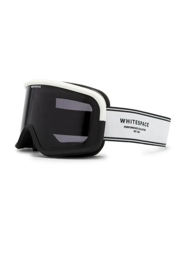 Whitespace Dual Tone Hd Goggle In White & Black Smoke Lens - 35
